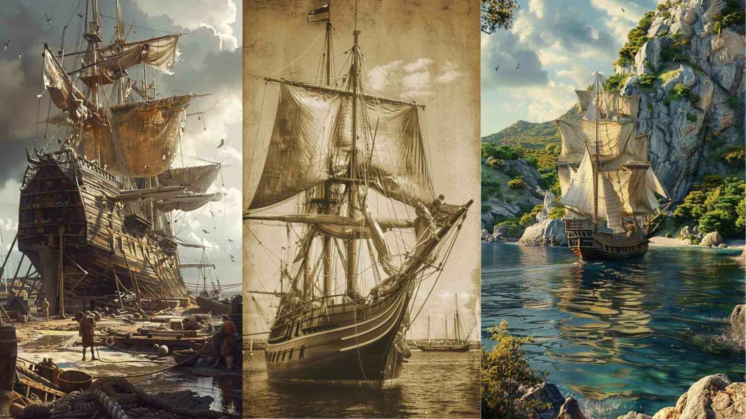 Image of the Mayflower Ship 4K HD Wallpaper