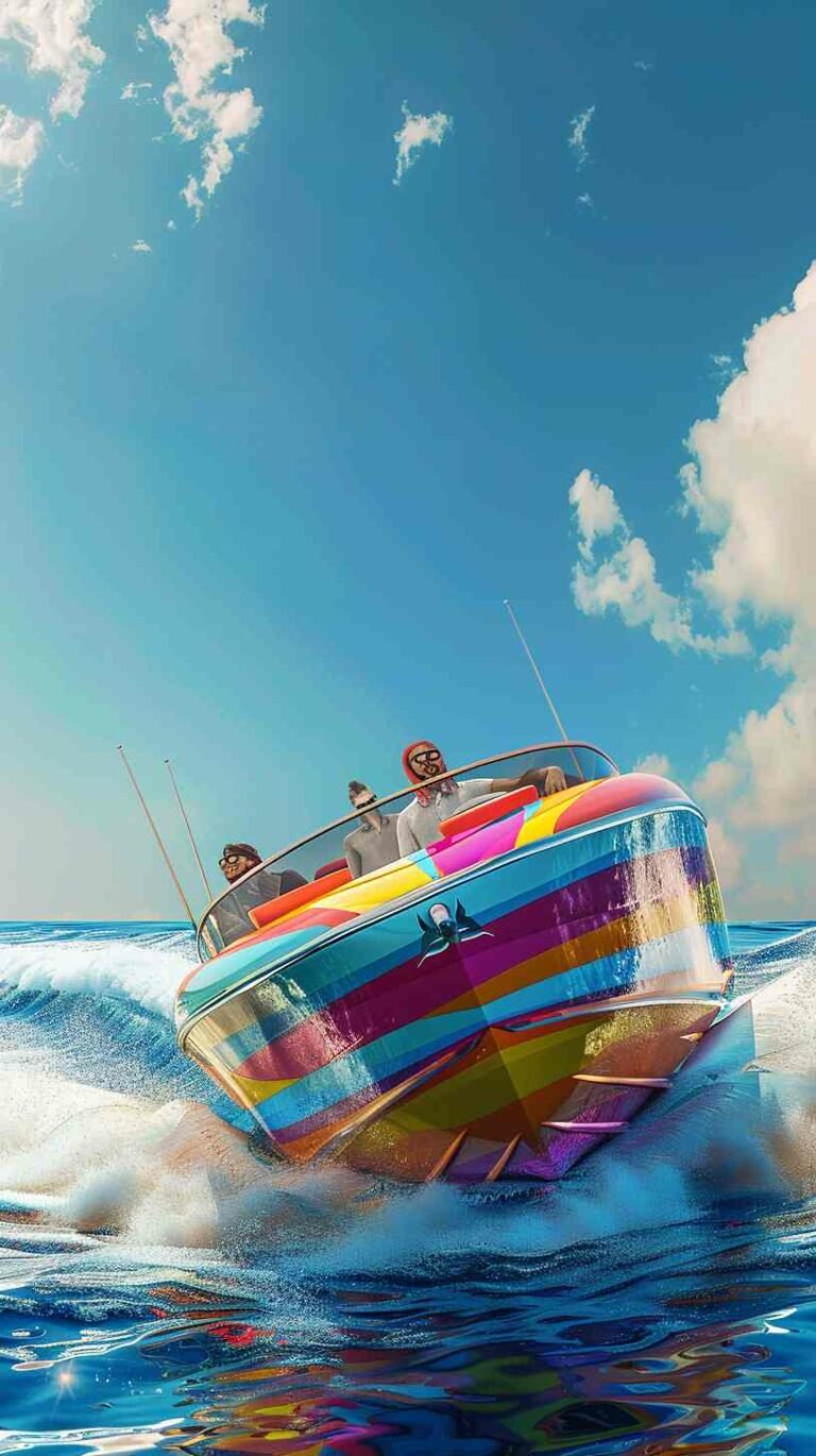 Motorboat Clipart 4K HD Wallpapers