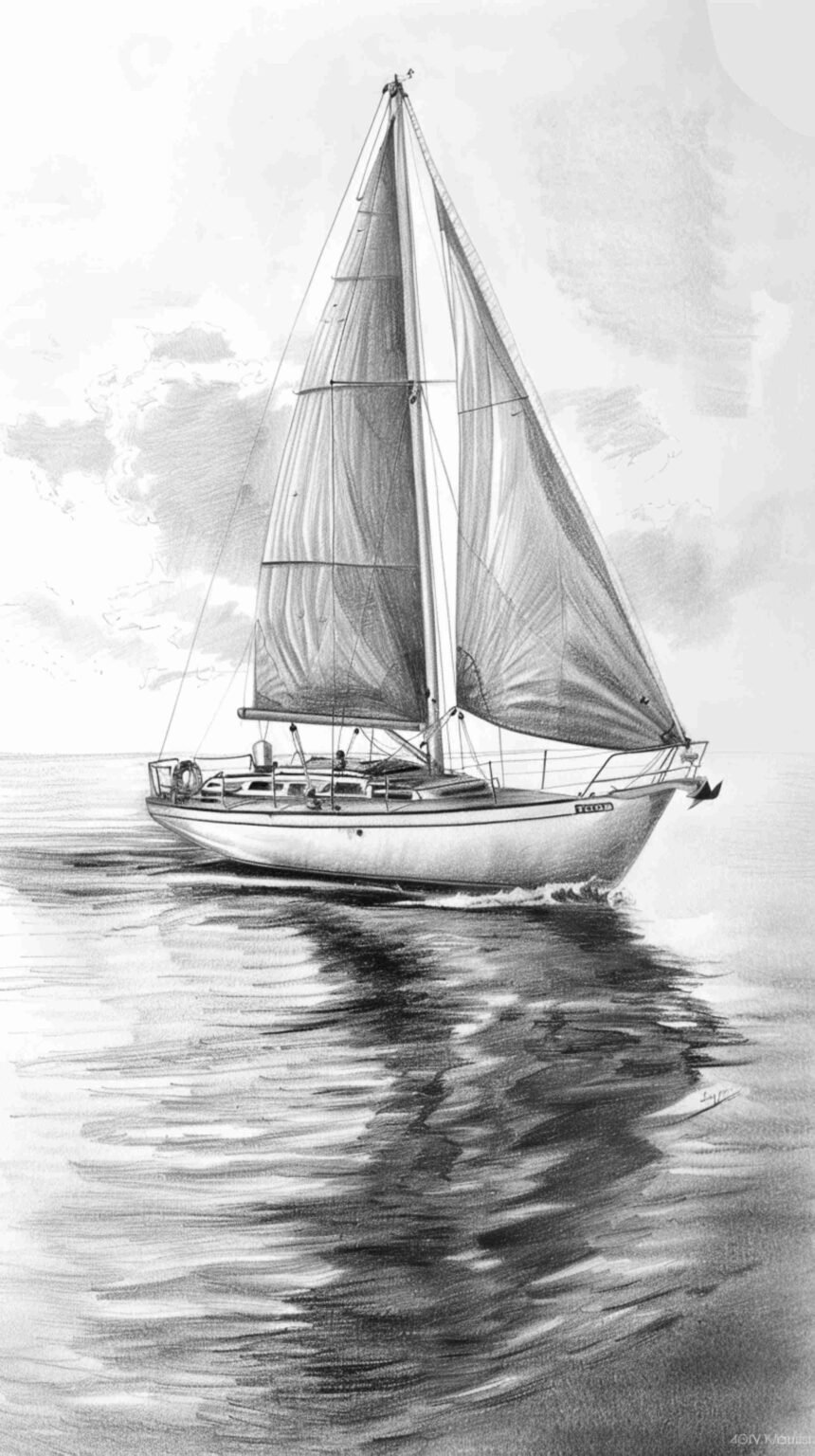 Sailboat Images Drawing 4K HD Pictures