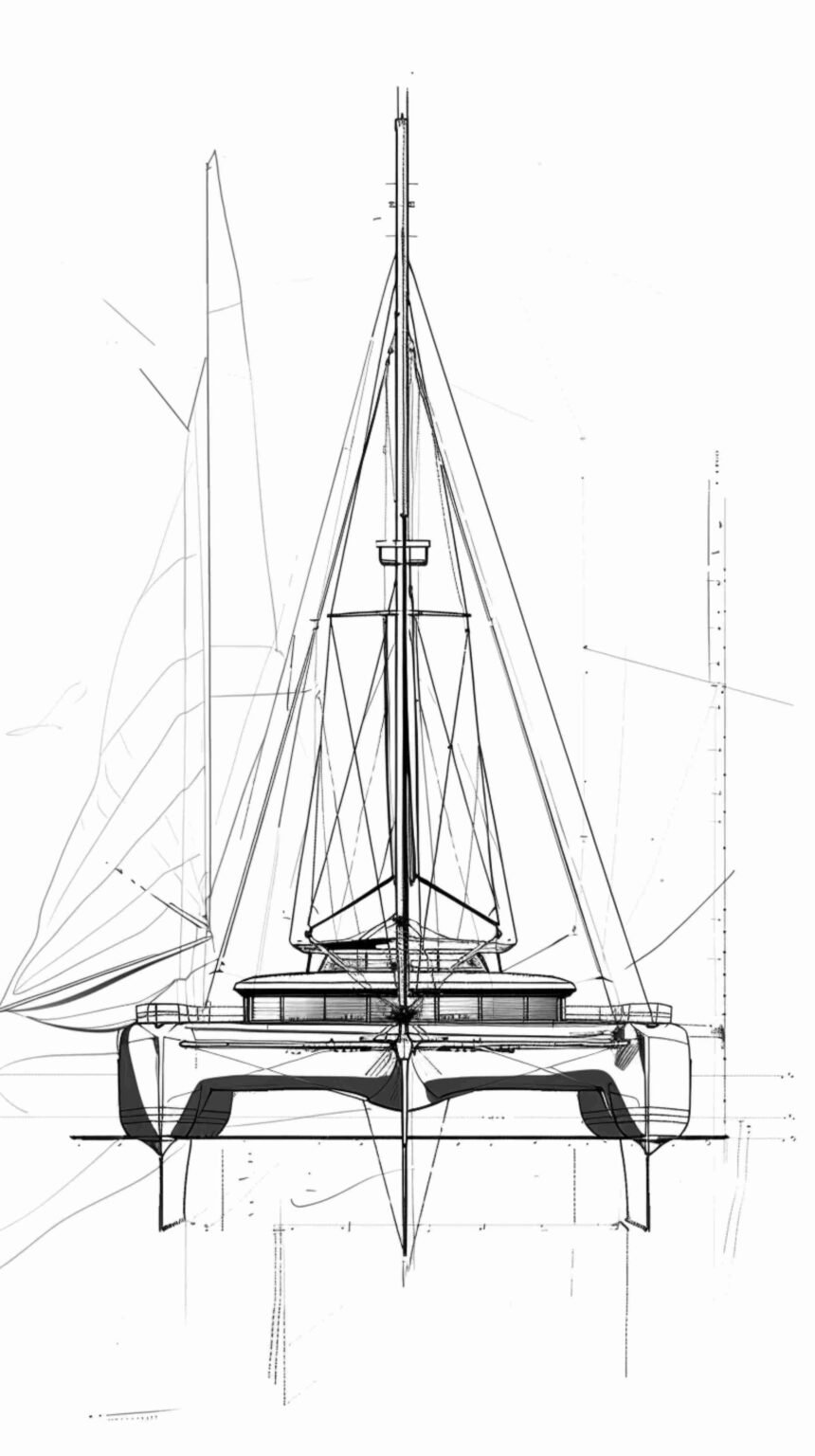 Boat Line Art 4K HD Wallpapers
