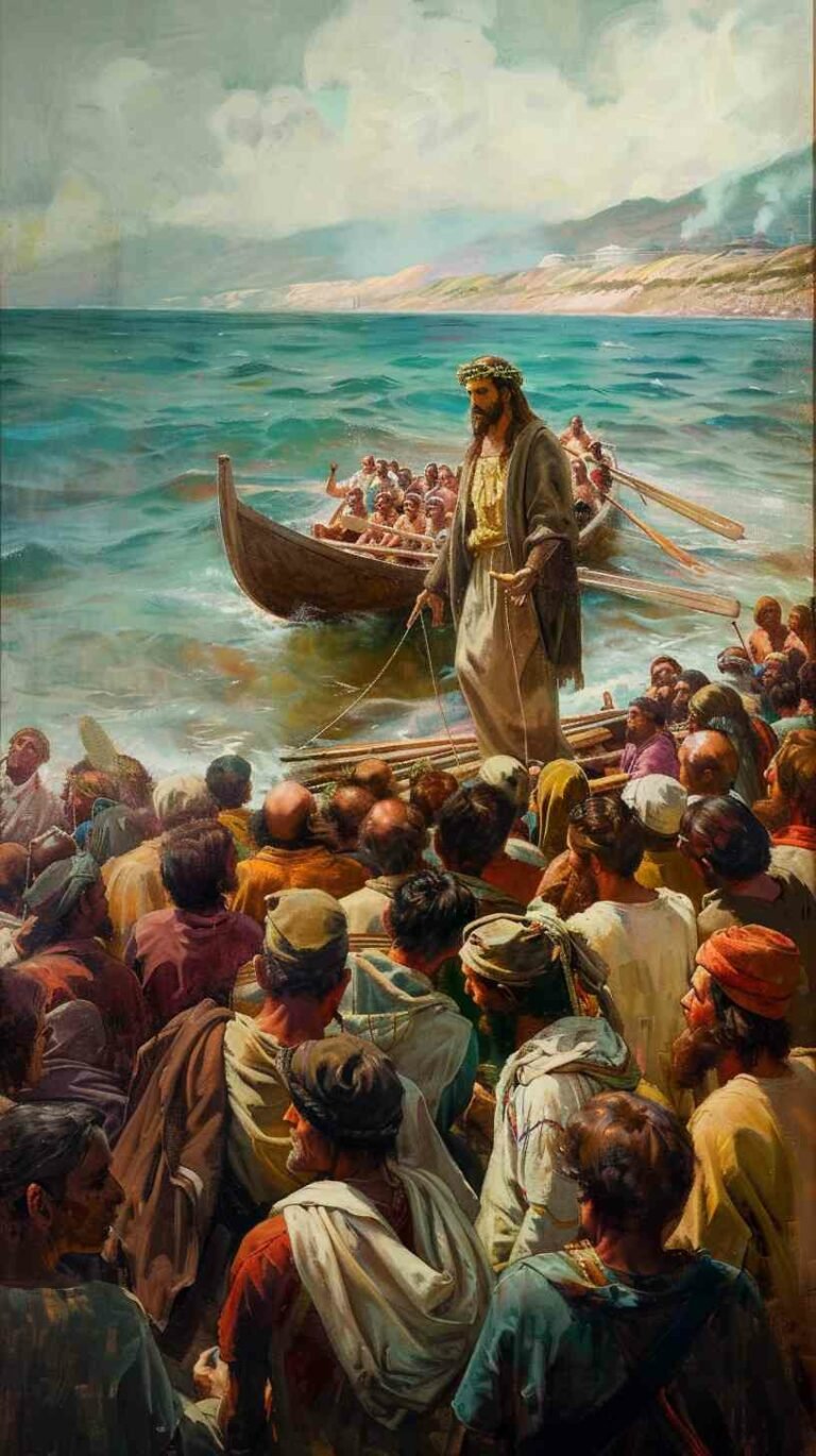 Picture of Jesus in a Boat 4K HD Wallpapers