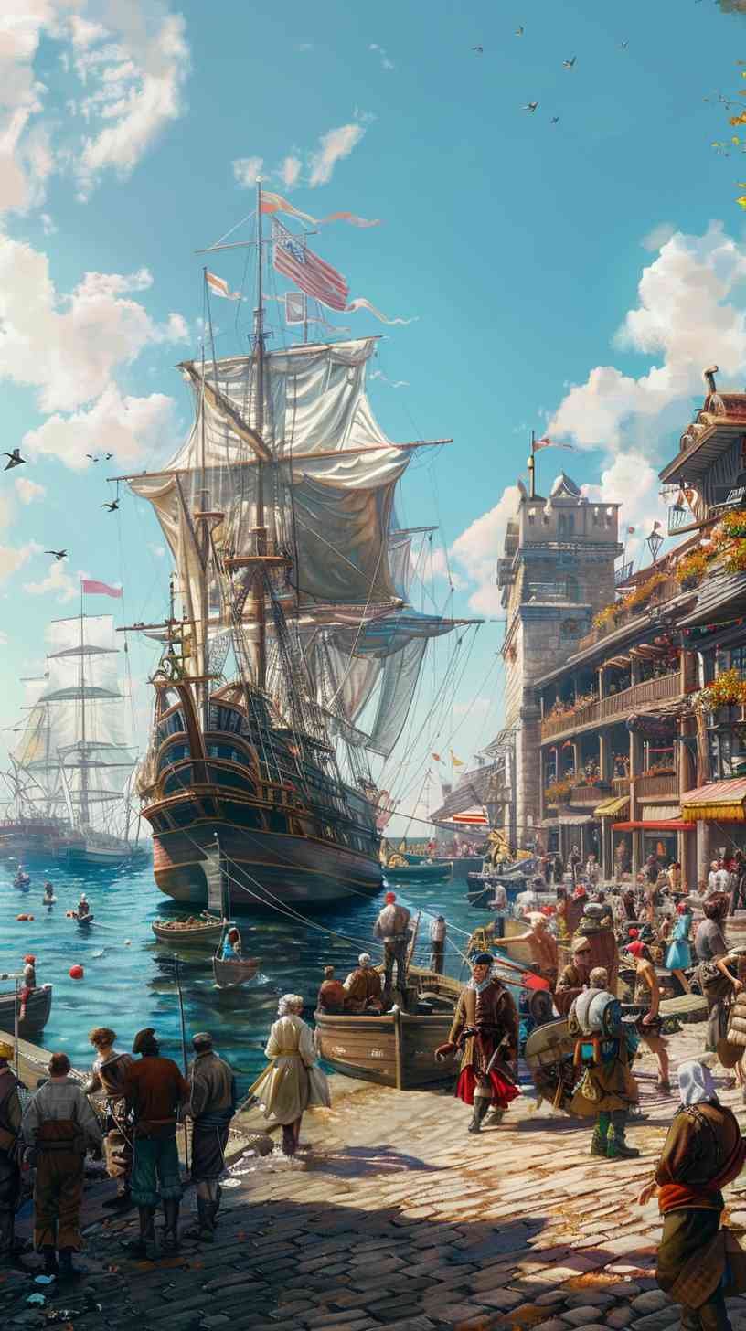Image of the Mayflower Ship 4K HD Wallpaper