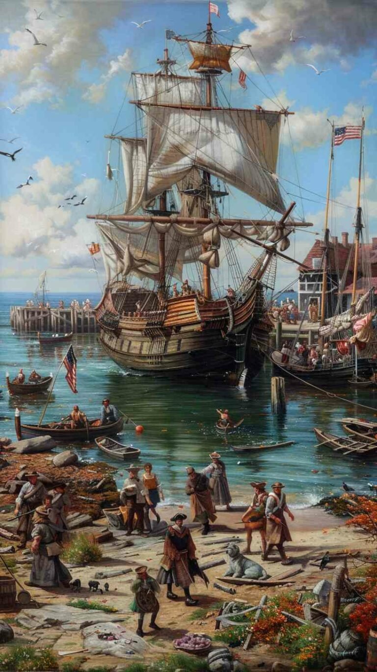 Image of the Mayflower Ship 4K HD Wallpaper