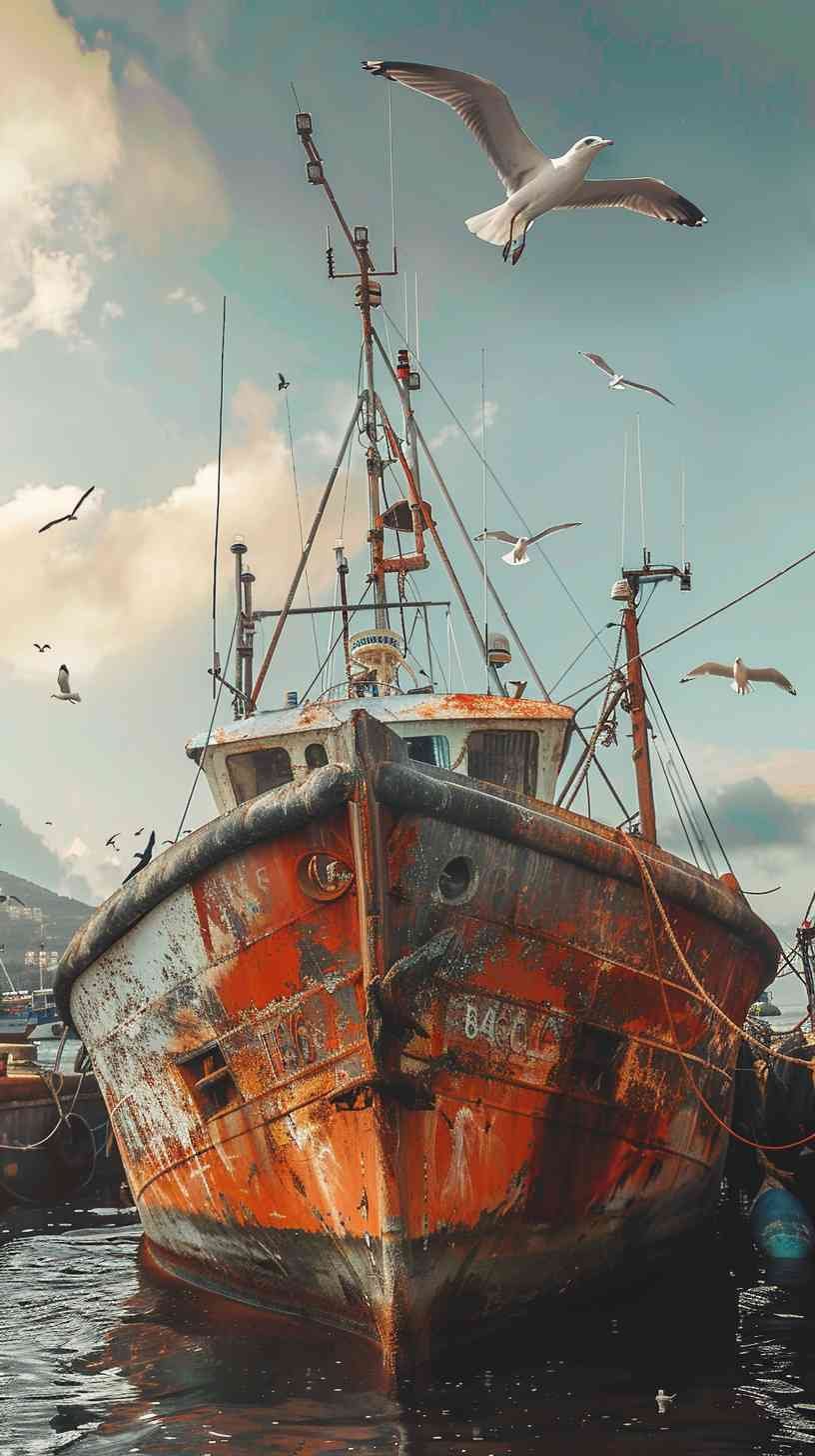 Picture Of A Trawler 4K HD Wallpapers