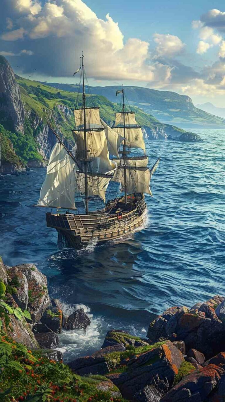 Image of the Mayflower Ship 4K HD Wallpaper