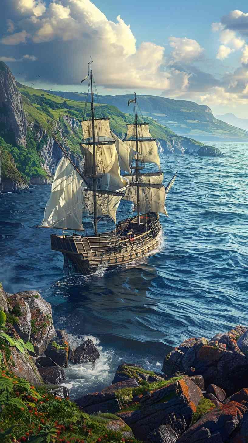 Image of the Mayflower Ship 4K HD Wallpaper