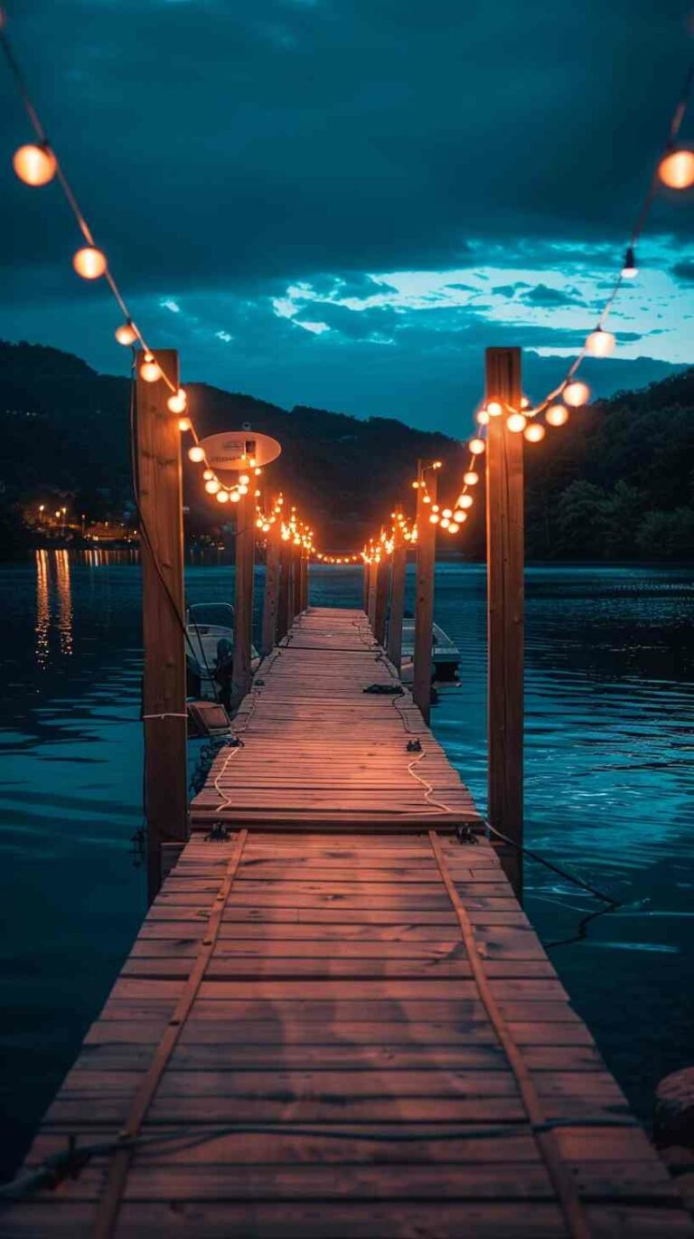 Lake Dock Picture 4K HD Wallpaper
