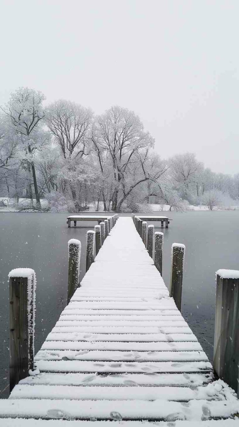 Lake Dock Picture 4K HD Wallpaper
