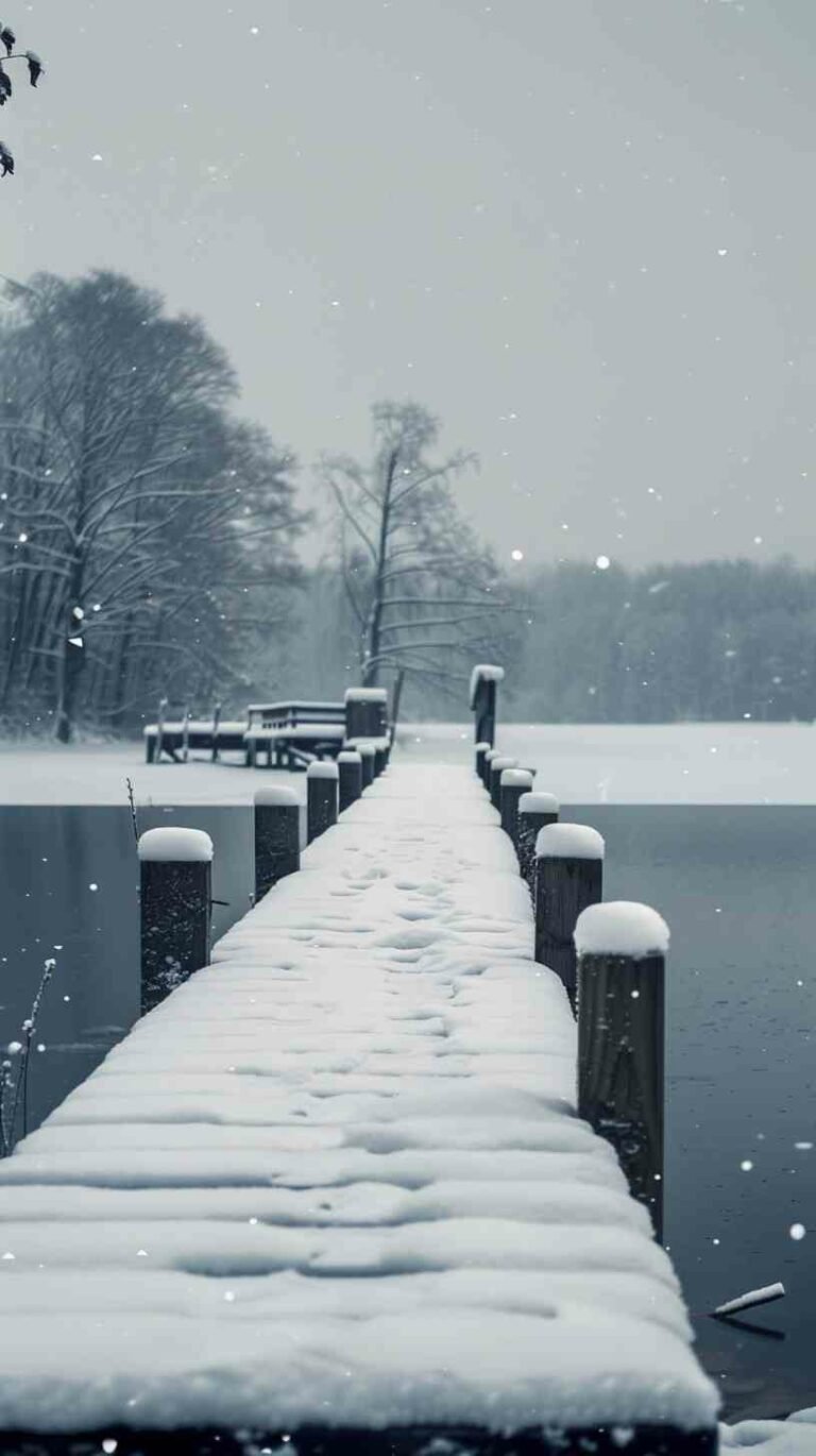 Lake Dock Picture 4K HD Wallpaper