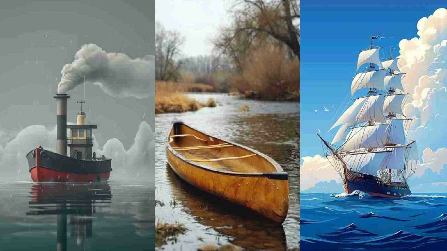 Boat on Water Clipart 4K HD Wallpapers