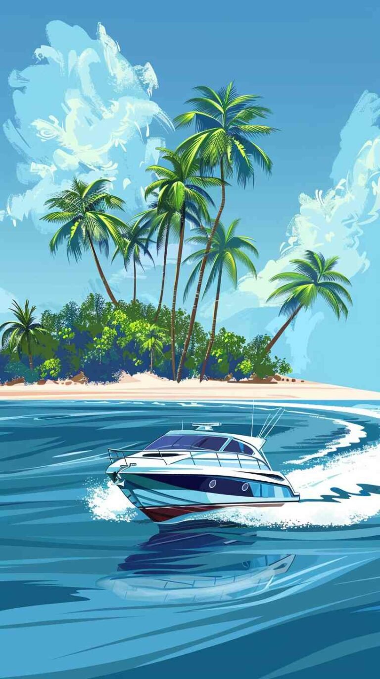 Clip Art Speed Boat 4K HD Wallpapers