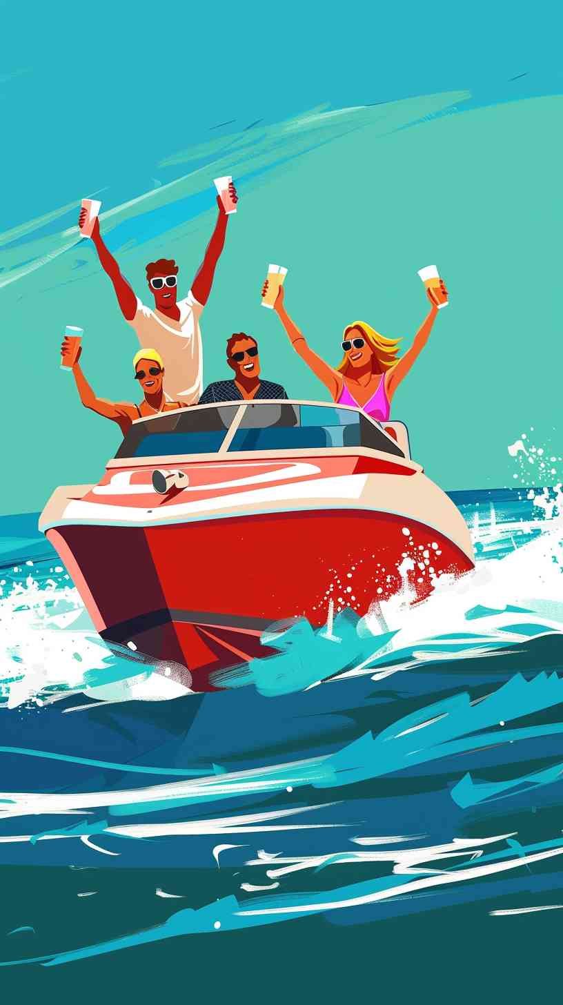 Clip Art Speed Boat 4K HD Wallpapers