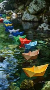Paper Boat Wallpaper 4K HD Images