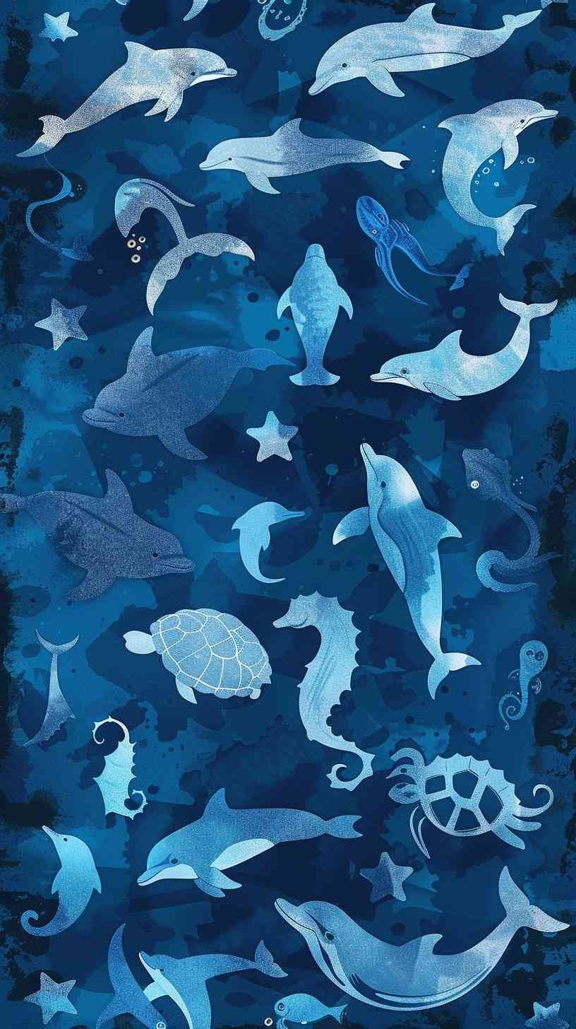 Marine Blue Wallpaper 4K HD Images