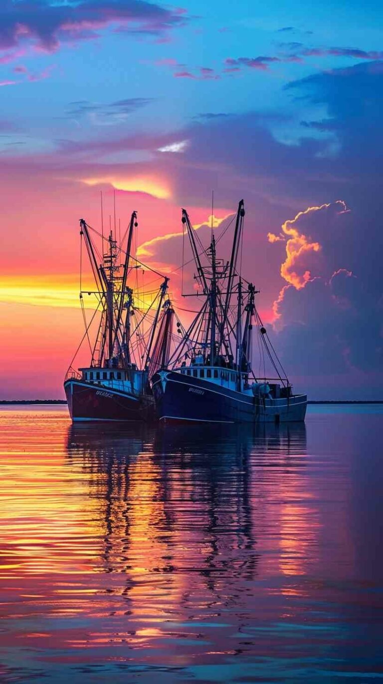 Images of Shrimp Boats 4K HD Wallpapers