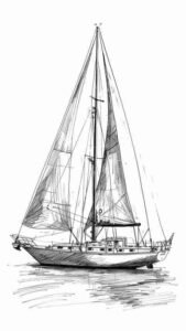Yacht Drawing Images 4K HD Wallpapers