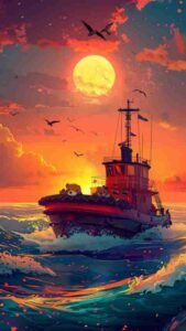 Chinese Junk Boat Images 4K HD Wallpapers