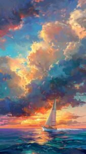Boat Sunset Wallpaper 4K HD Images