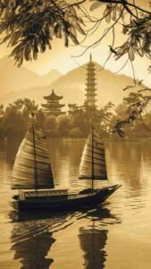 Chinese Junk Boat Images 4K HD Wallpapers