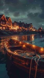 Christmas Boat Images 4K HD Wallpapers