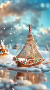 Christmas Sailboat Images 4K HD Wallpapers