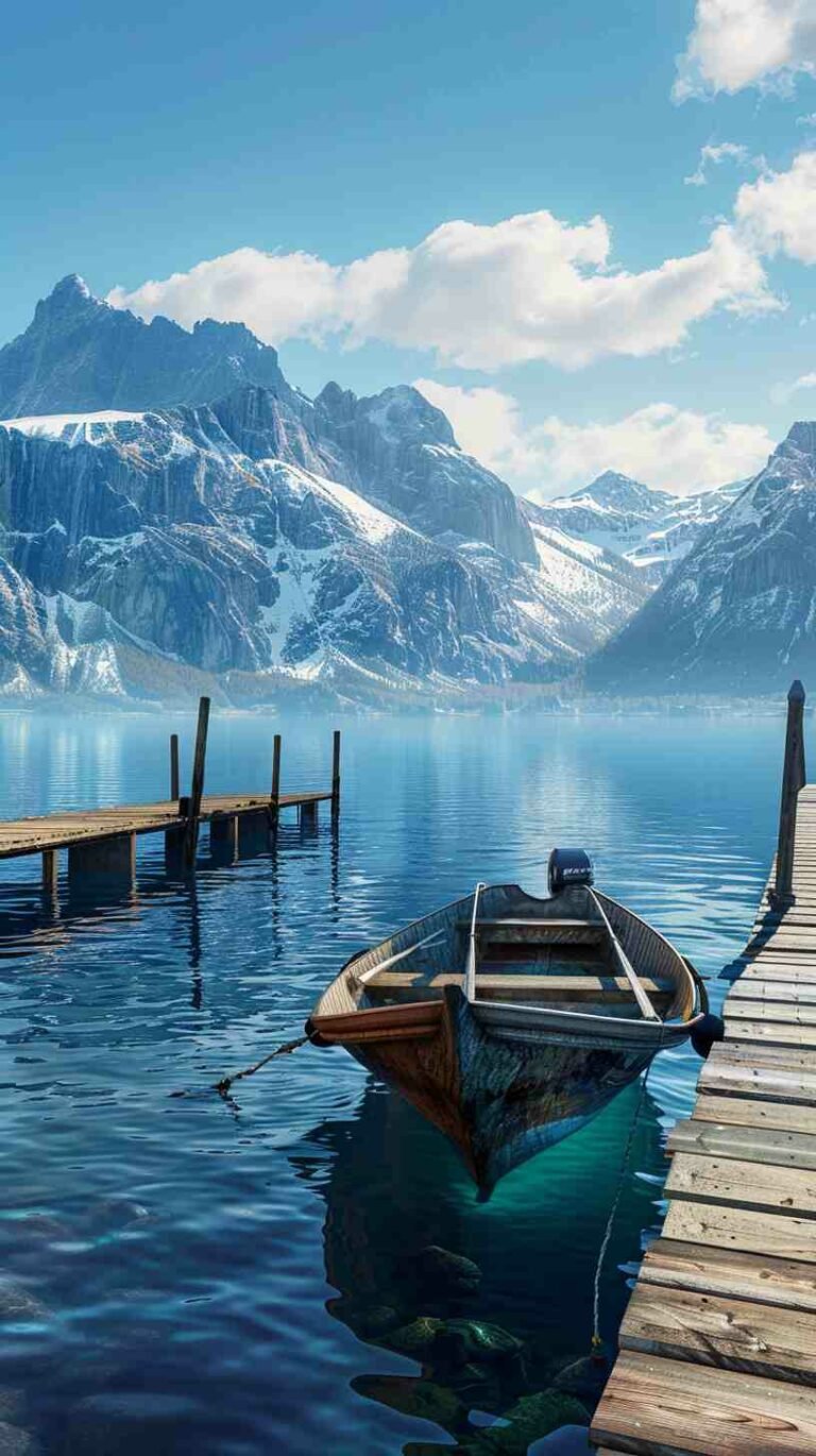 Images of Docks on a Lake 4K HD Wallpapers