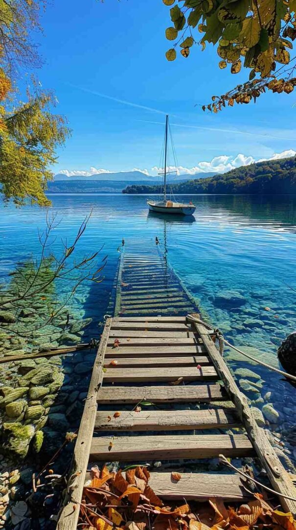 Images of Docks on a Lake 4K HD Wallpapers