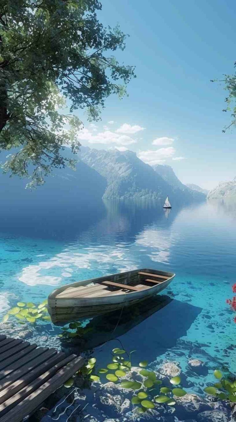 Images of Docks on a Lake 4K HD Wallpapers