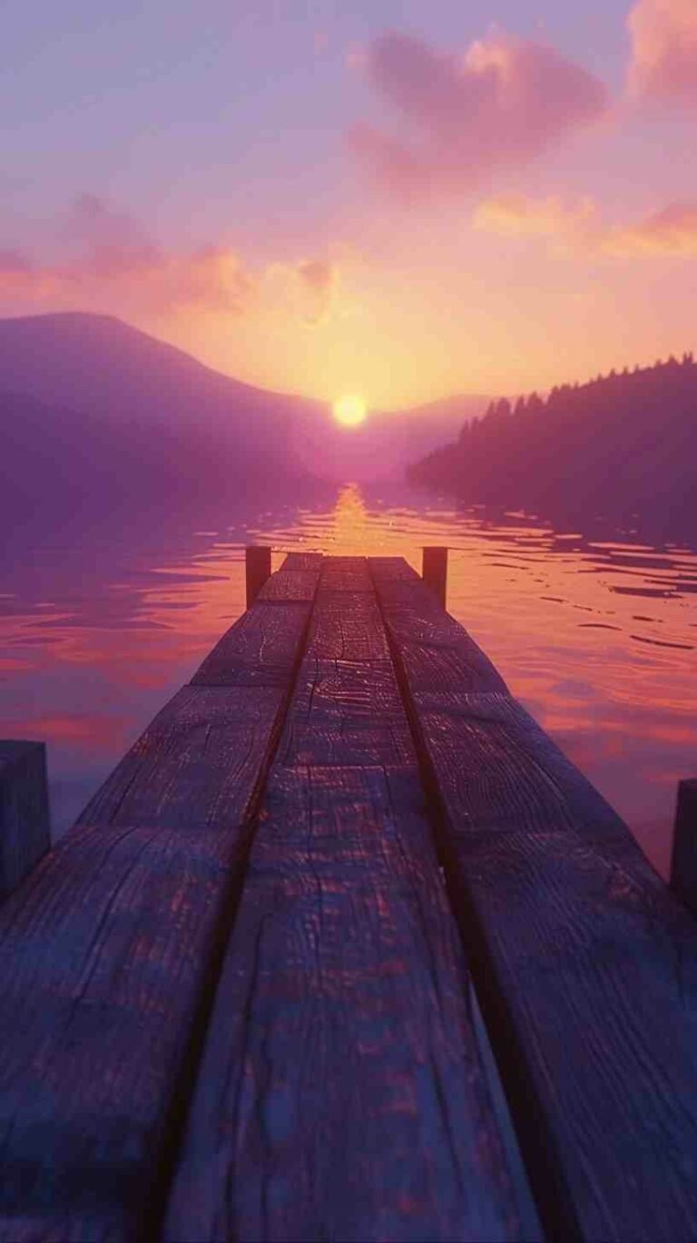 Images of Docks on a Lake 4K HD Wallpapers