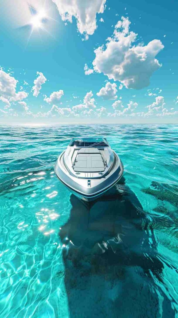 Images of a Deck Boat 4K HD Wallpapers