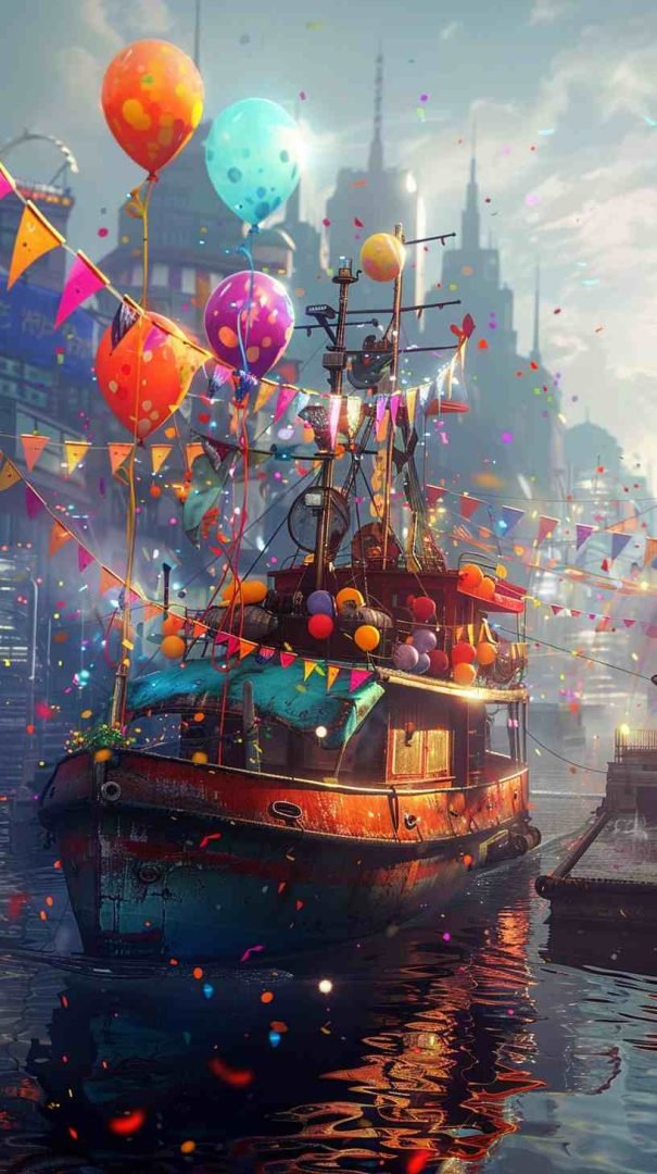 Party Boat Images 4K HD Wallpapers