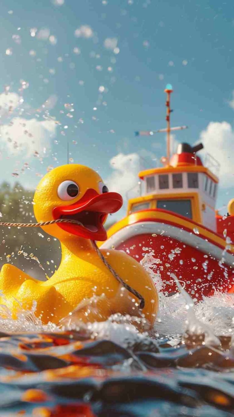 Tug Boat Cartoon Images 4K HD Wallpapers