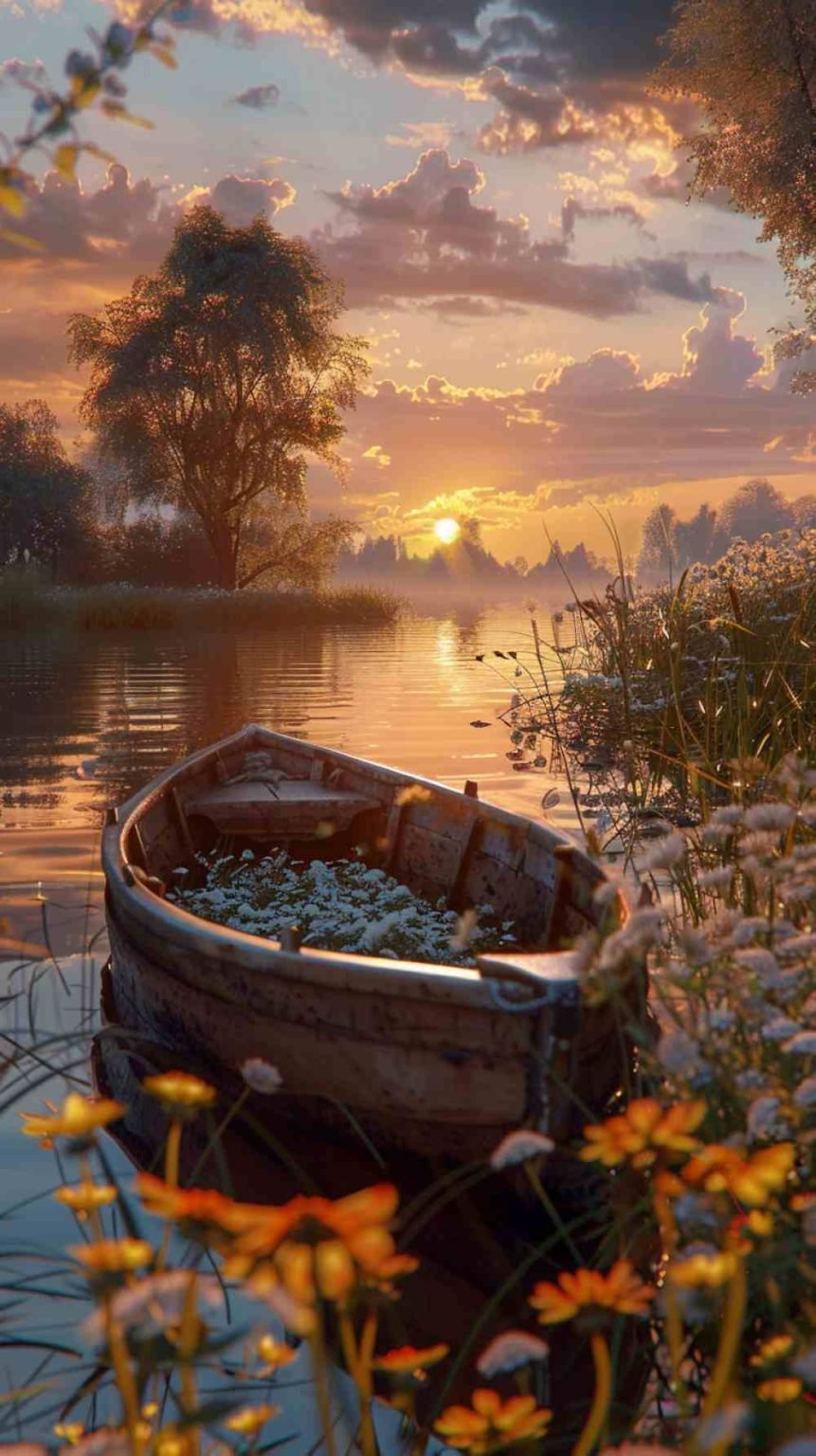 Wooden Boat Wallpaper 4K HD Images