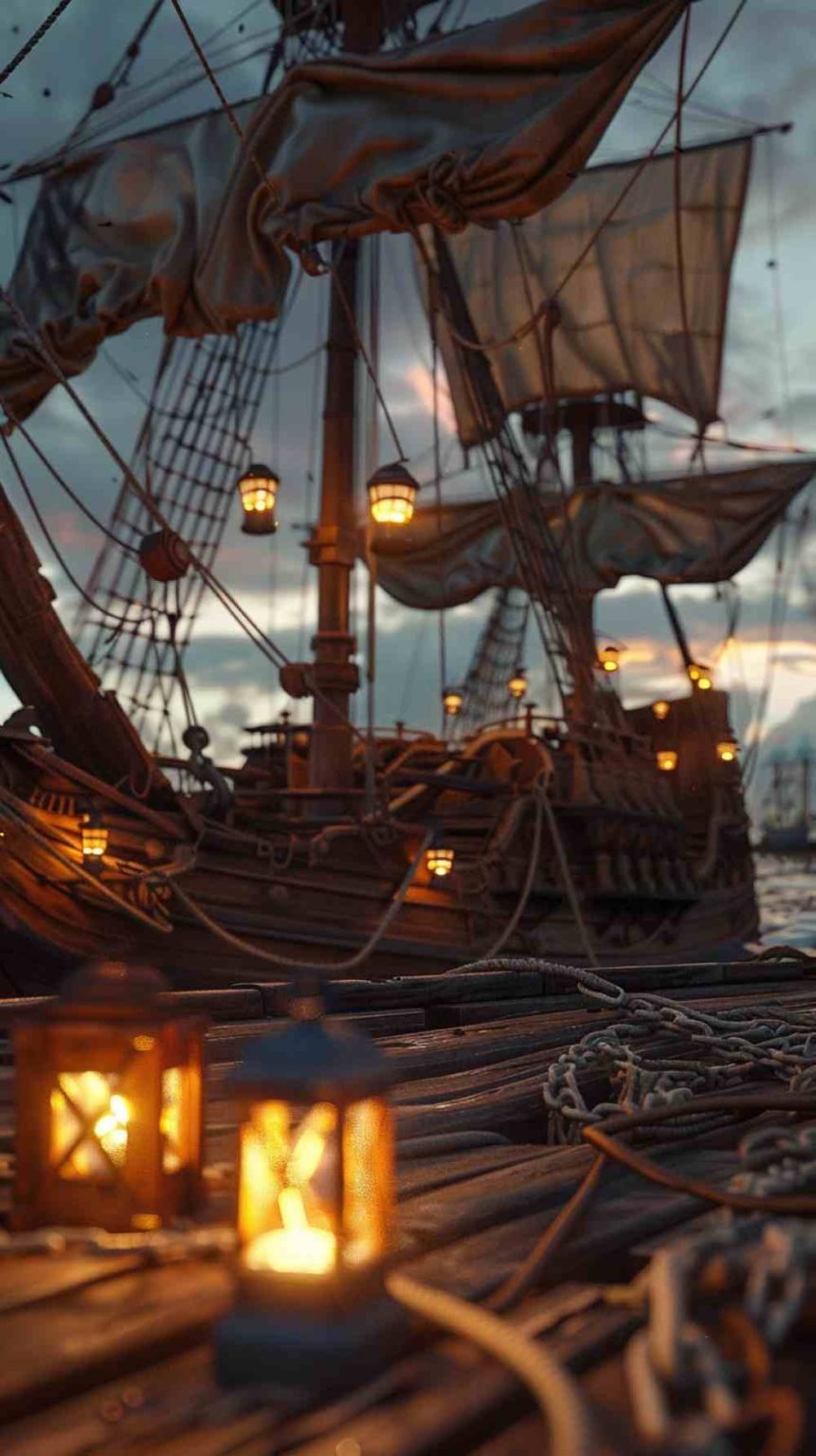 Wooden Ship PNG 4K HD Wallpapers