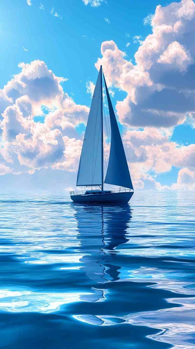 Blue Sailboat Wallpaper 4K HD Images