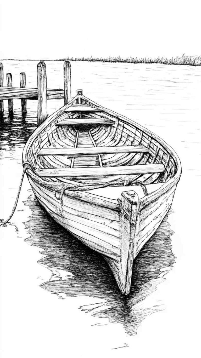 Boat Sketch Images 4K HD Wallpapers