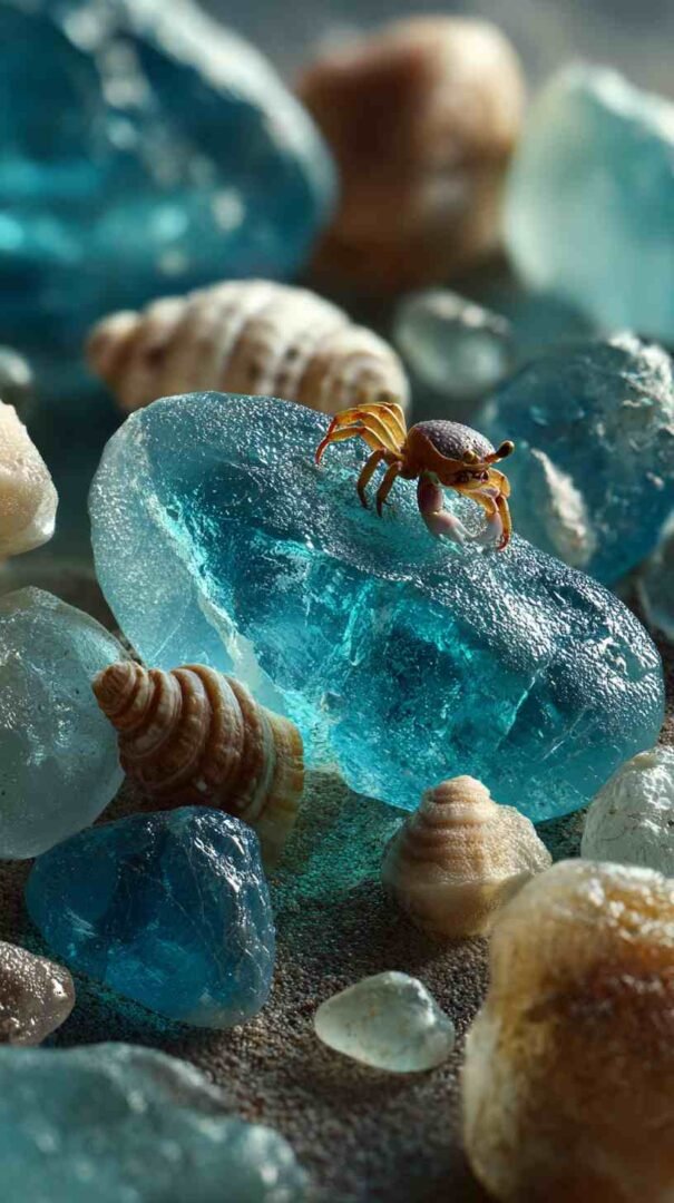 Beach Glass Close-Ups 4K HD Wallpapers