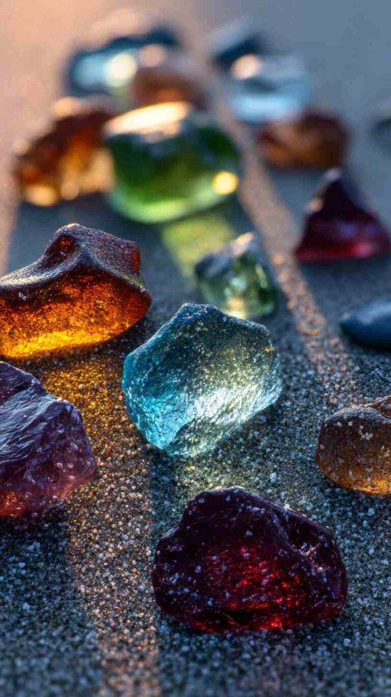 Beach Glass Close-Ups 4K HD Wallpapers
