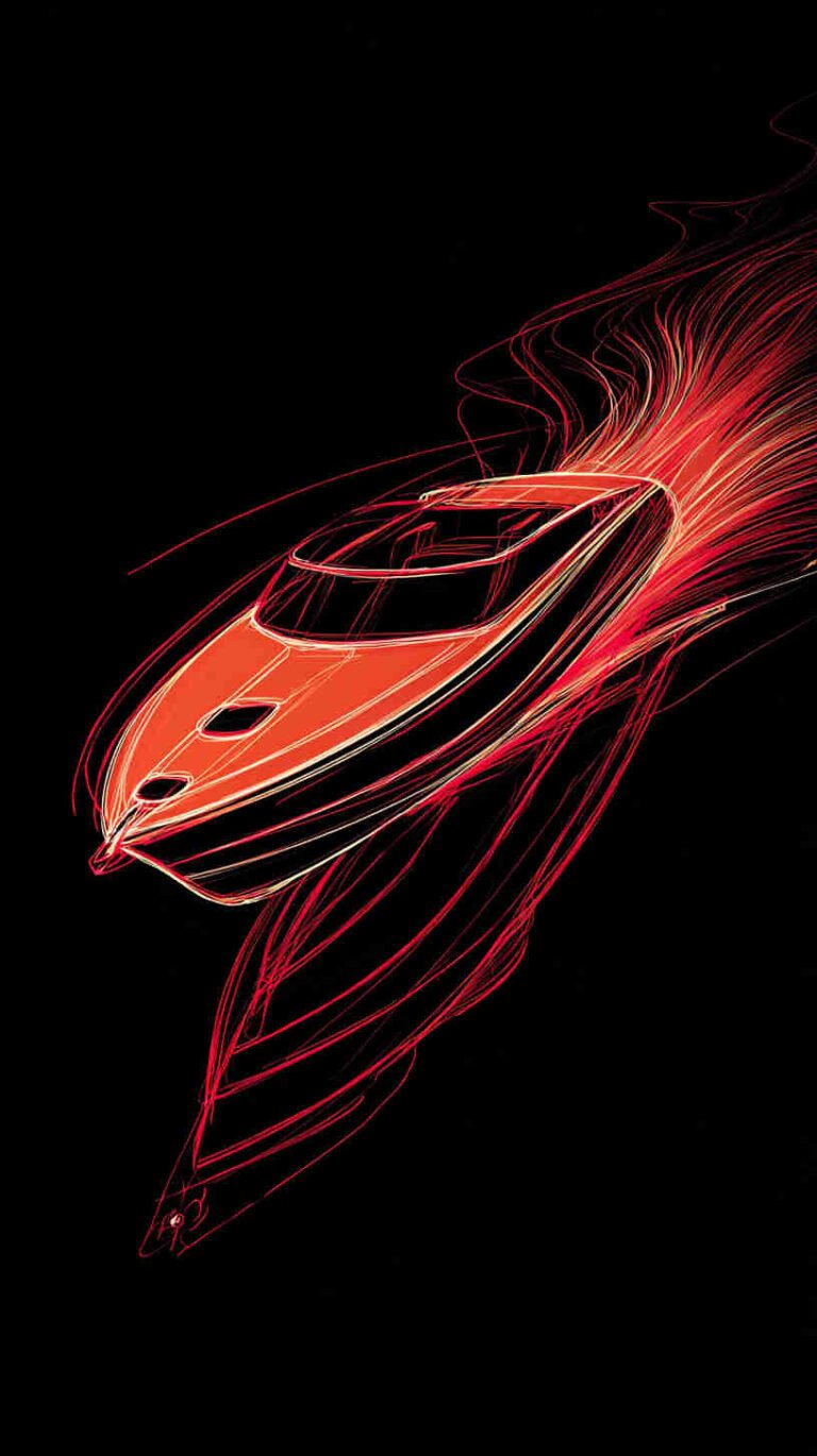 New Boat Line Art 4K HD Wallpapers