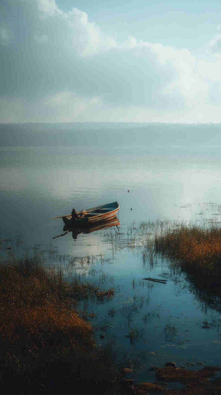 Boat on Lake Picture 4K HD Wallpapers