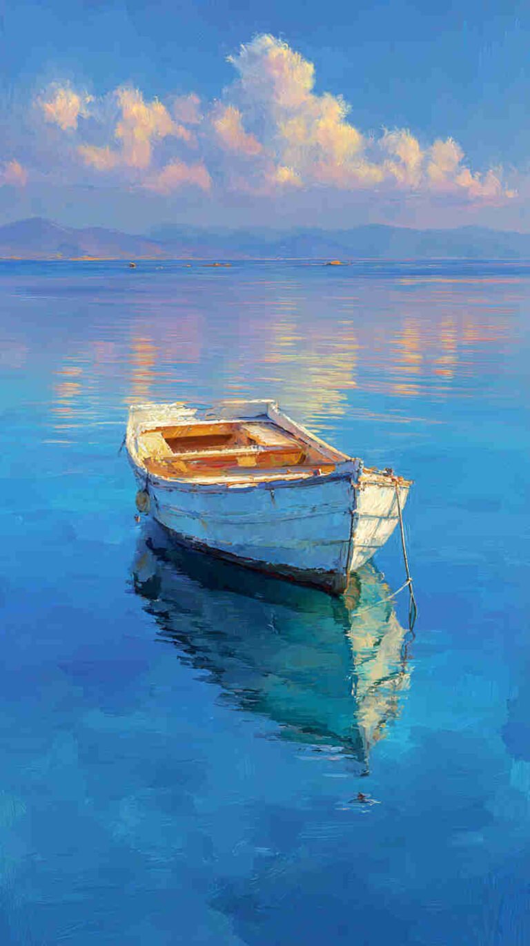 Boat on Calm Sea Wallpaper 4K HD Wallpapers