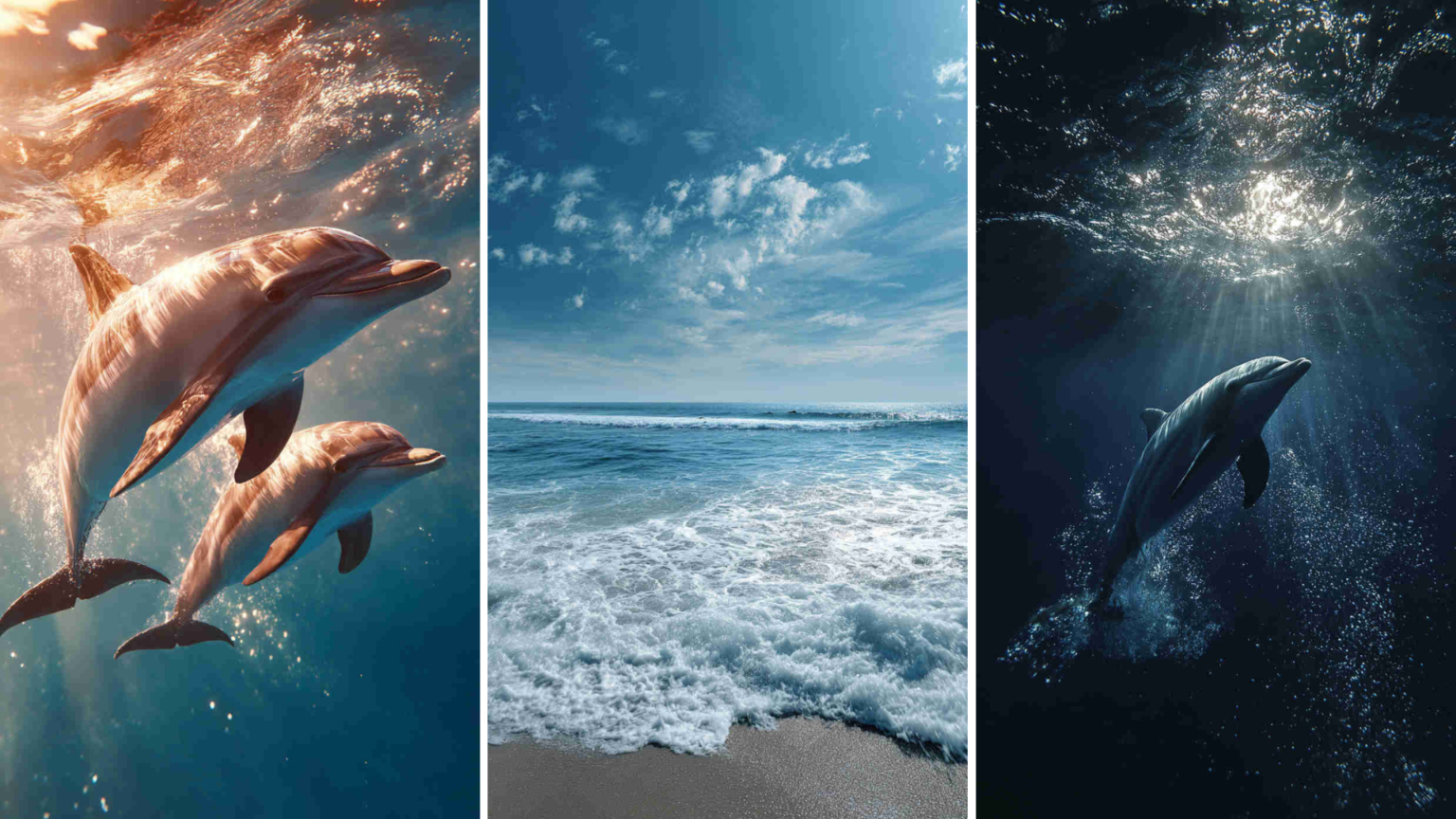 Dolphin Ocean 4K HD Wallpapers