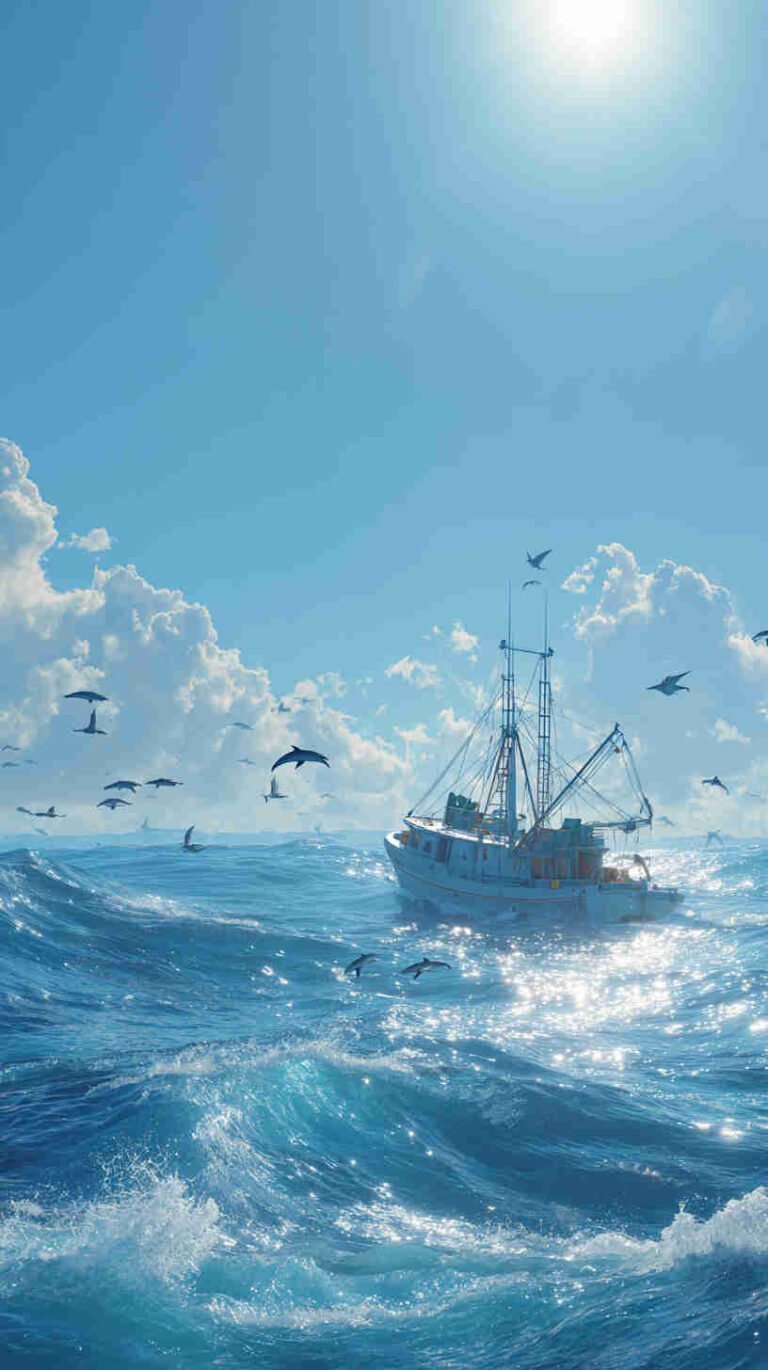 Deep Sea Fishing Boat 4K HD Wallpapers